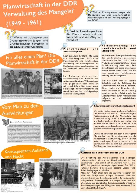 Planwirtschaft in der DDR Verwaltung des Mangels?