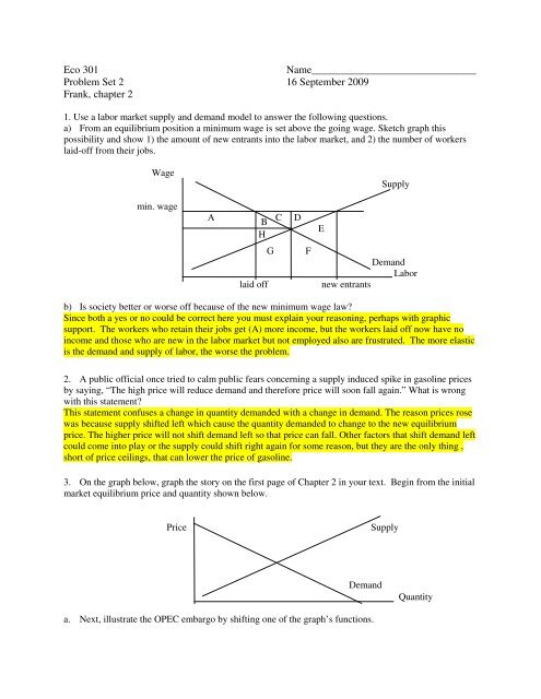 Answers to Problem Set 2
