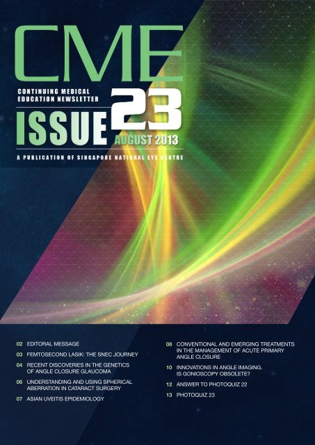 CME Newsletter August Issue - Singapore National Eye Centre