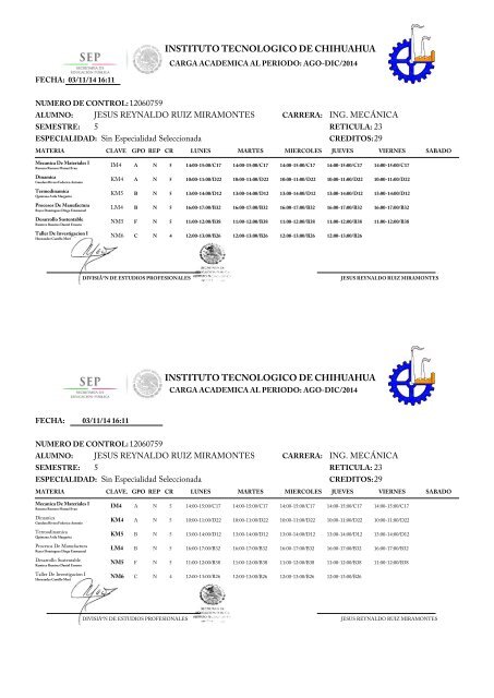 INSTITUTO TECNOLOGICO DE CHIHUAHUA INSTITUTO TECNOLOGICO DE CHIHUAHUA