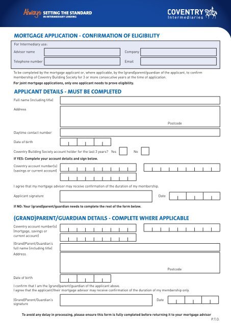 mortgage application - Coventry Building Society mortgage application - Coventry Building Society