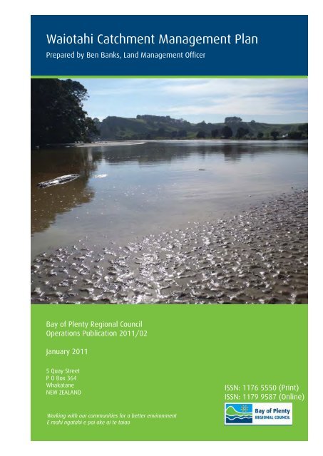 Waiotahi Catchment Management Plan - Bay of Plenty Regional ...