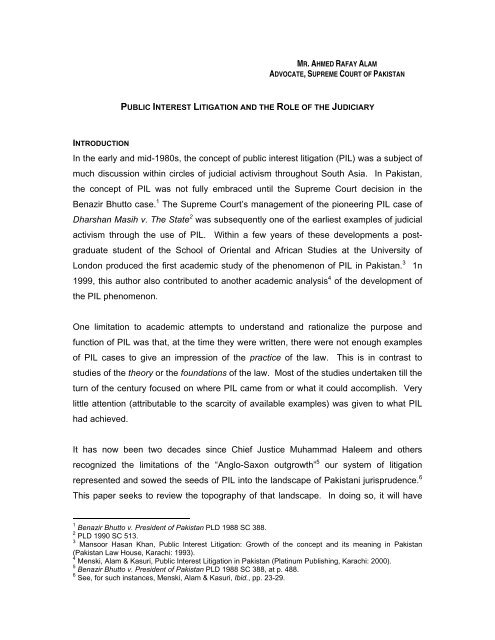 Mr. Ahmad Rafay Alam - Supreme Court of Pakistan