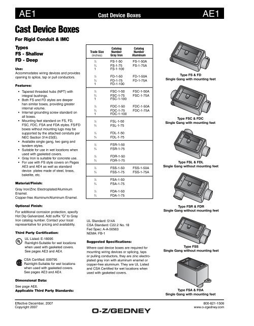 Cast Device Boxes - Emerson Industrial Automation