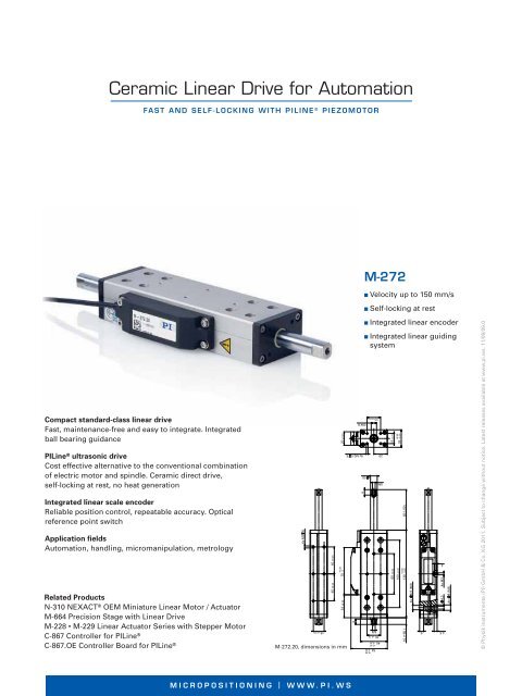 PDF Datasheet - Nano-Precision Actuators