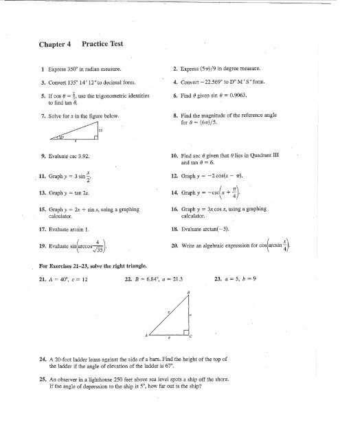 Chapter 4 Practice Test