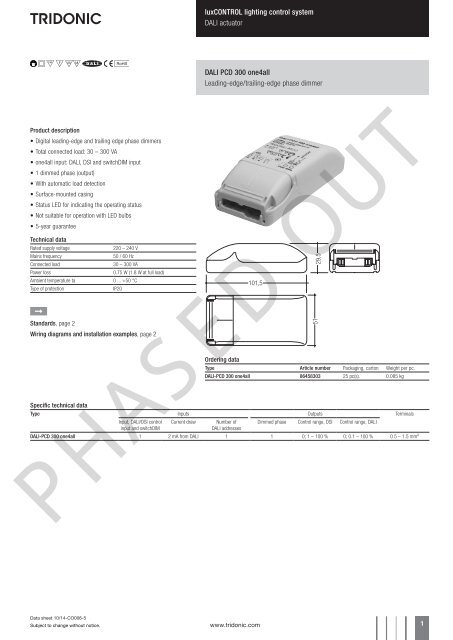 DALI PCD 300 one4all - Tridonic