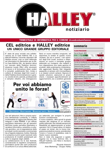 NOVITA' PROcEDURE - Halley Informatica