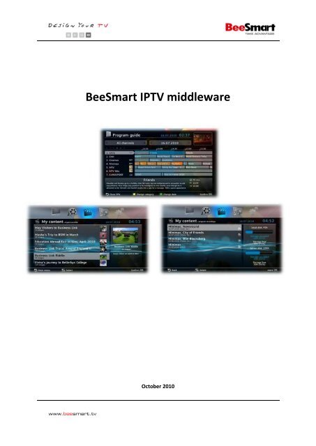 BeeSmart IPTV middleware