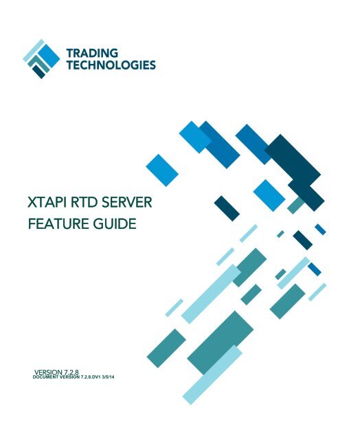 RTD Server Feature Guide - Trading Technologies