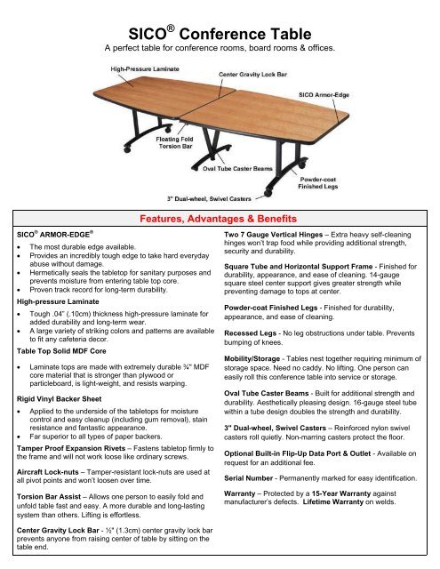 SICO Conference Table - Sico Inc.