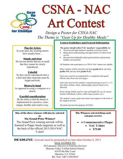 Art Contest Application Form