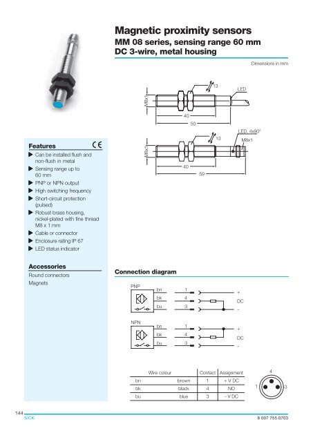 Magnetic proximity sensors