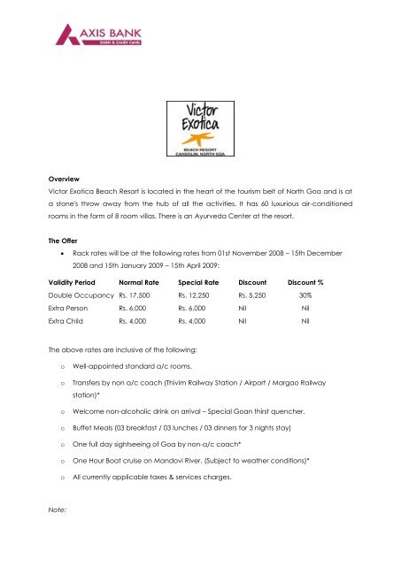 Baywatch Beach Resort Offer