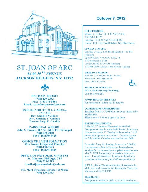 St Joan Of Arc Saint Joan Of Arc Parish Home