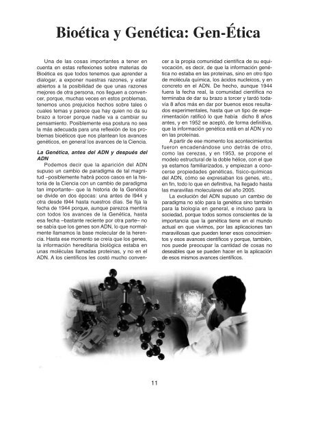 Bioética y Genética: Gen-Ética