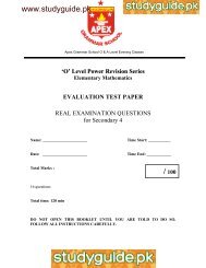 IGCSE/O-Level REVISION NOTES The basic ... - StudyGuide.PK