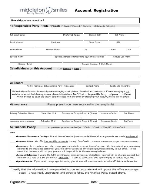 Account Registration