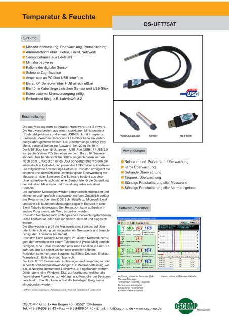 Temperatur & Feuchte - Oscomp