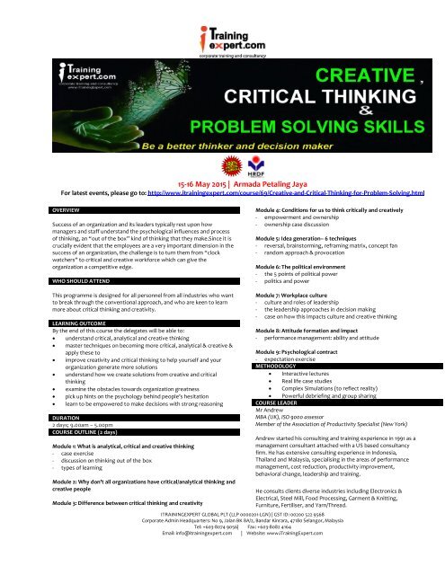 Problem Solving Skills Training