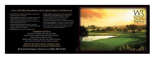 view scorecard - Wood Ranch Golf Club