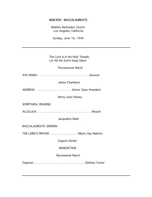 Baccalaureate Program (PDF) - Mar-ken.org