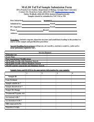 Sample Submission Sample Submission Form for Example ...