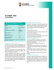 ACUMER 3100 Terpolymer The Anti-Scale Deposition for ...