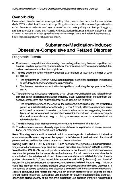 Comorbidity Excoriation d