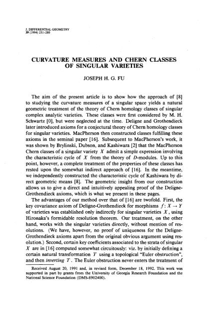 curvature measures and chern classes of singular varieties