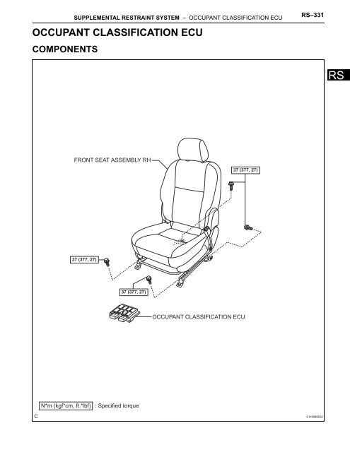 OCCUPANT CLASSIFICATION ECU