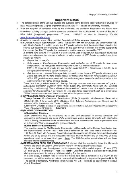 III Year - Lingaya's University