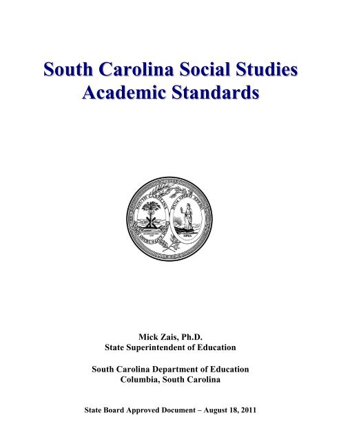 Social Studies Standards - South Carolina Department of Education