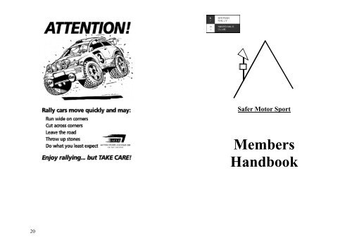 Members Handbook - British Rally Marshals Club