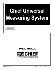 Genesis 2 Measuring System - Chief Automotive Technologies