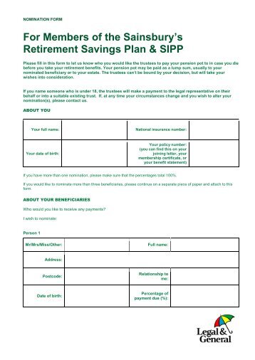 Nomination for Retirement Gratuity / Death ... - Pensioners' Portal