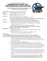 Official Chili Cook-off Rules - Life Point