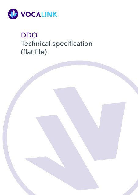 Flat File or XML - VocaLink