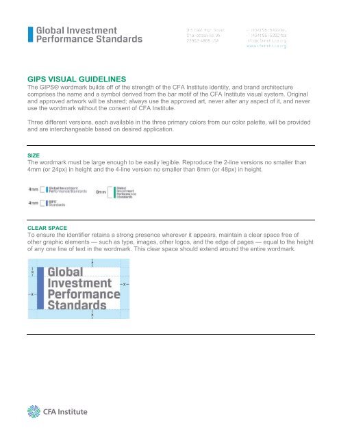GIPSÂ® Standards Logo Usage Guidelines