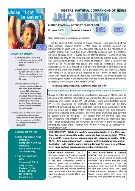 SISTERS, FAITHFUL COMPANIONS OF JESUS - FCJ Sisters ...