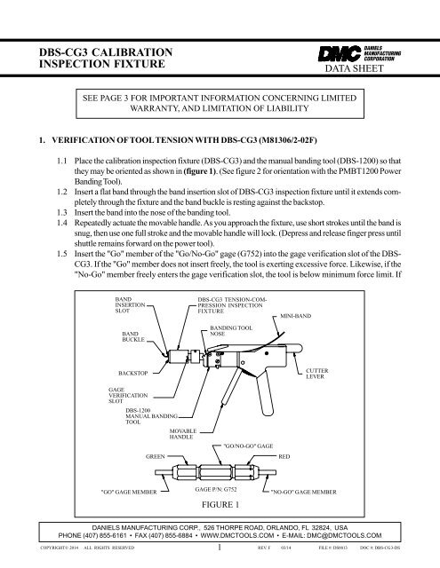 DBS-CG3 - Daniels Manufacturing Corporation