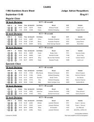 1 MA Snooker Score Sheet Judge: Adrian Rooyakkers ... - caans