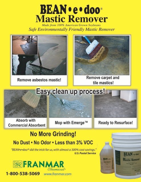 Bean-e-Doo Mastic Remover Tech Sheet - Quest Building Products