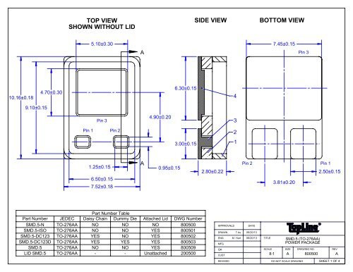 SMD.5 TO-276AA POWER PACKAGE DWG 800500