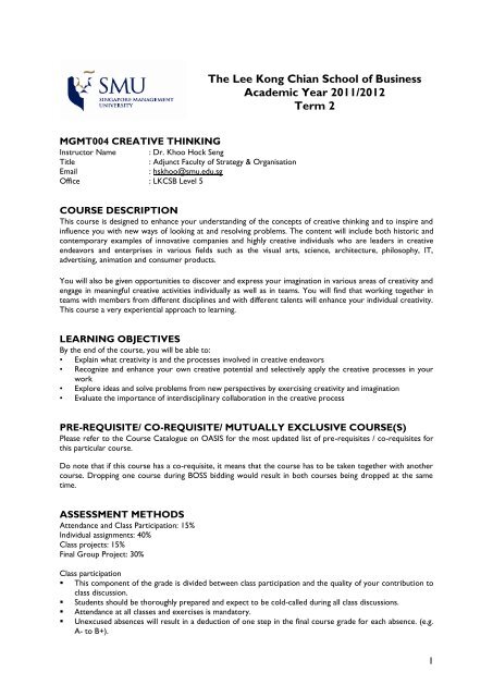 Course Outline Template