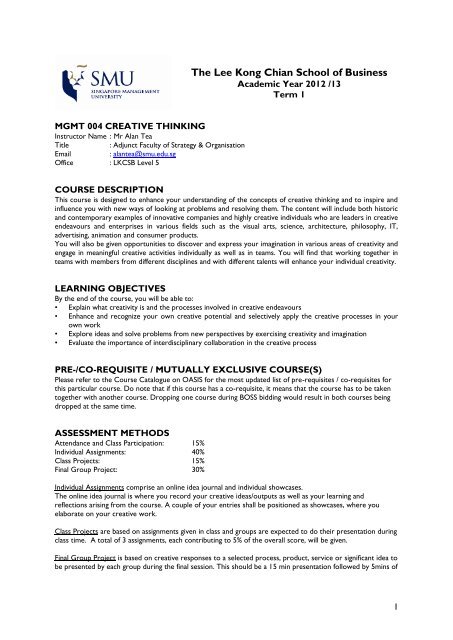 Course Outline Template
