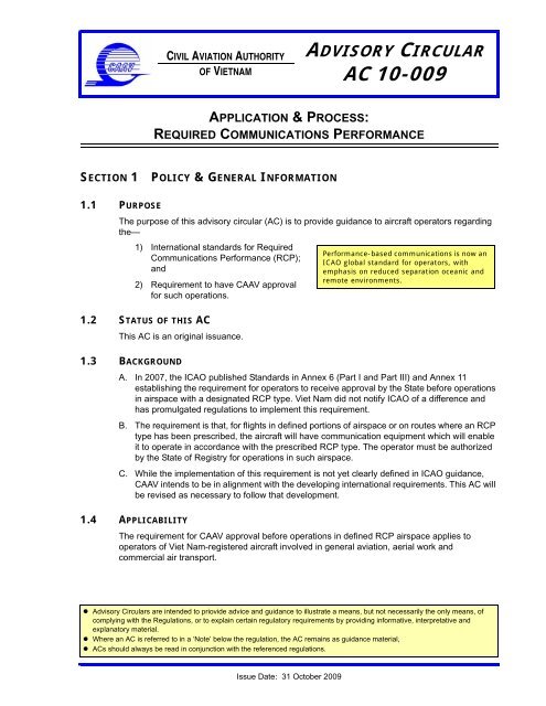 AC 10-009 RCP Approval CAAV [0]2009.fm