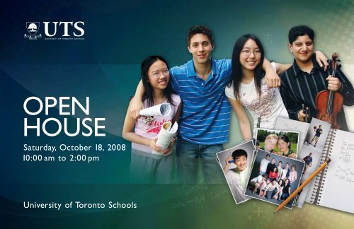 OPEN HOUSE - University of Toronto Schools
