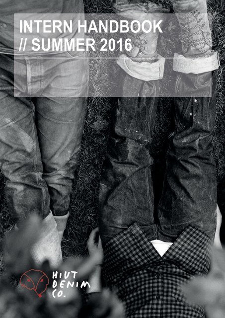 INTERN HANDBOOK // SUMMER 2016