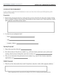 Transferable Skills Worksheet for Resumes and Cover Letters Start ...